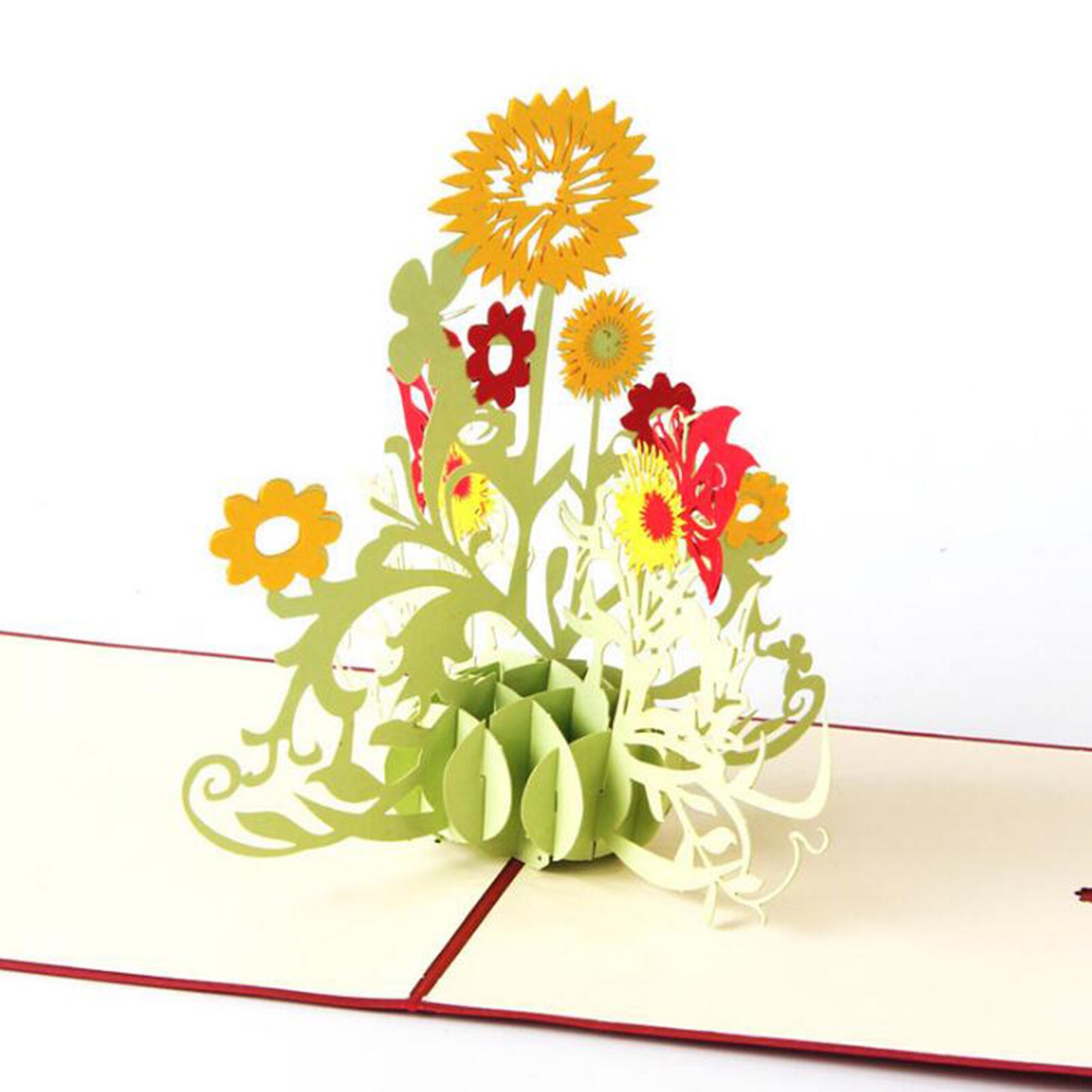 Mother's Day Card Flowers Pop-Up Card 3D Paper Car... – Grandado