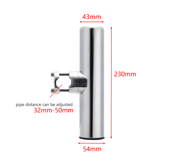 stainless steel 316 rail mount boat clamp on rod h... – Vicedeal