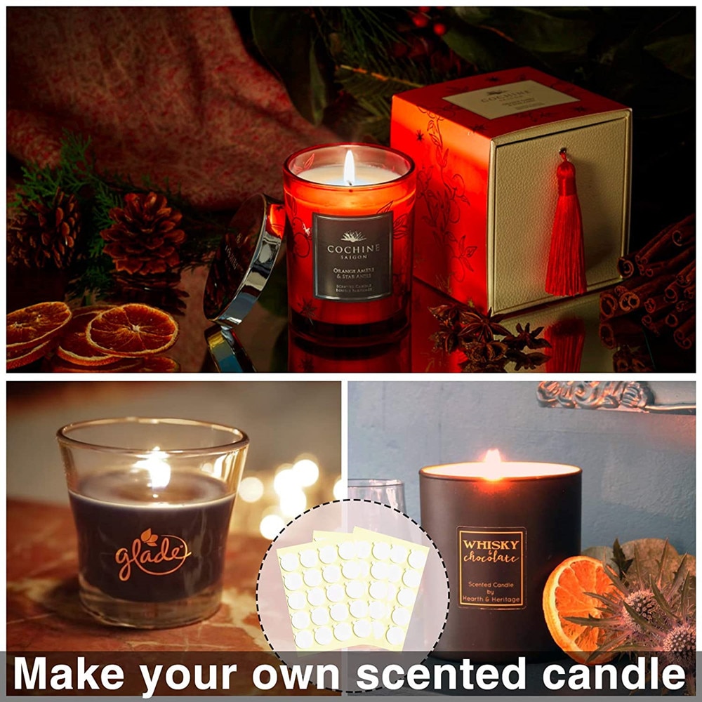 240pcs Candle Wick Stickers Candle Making Sticker ... – Grandado