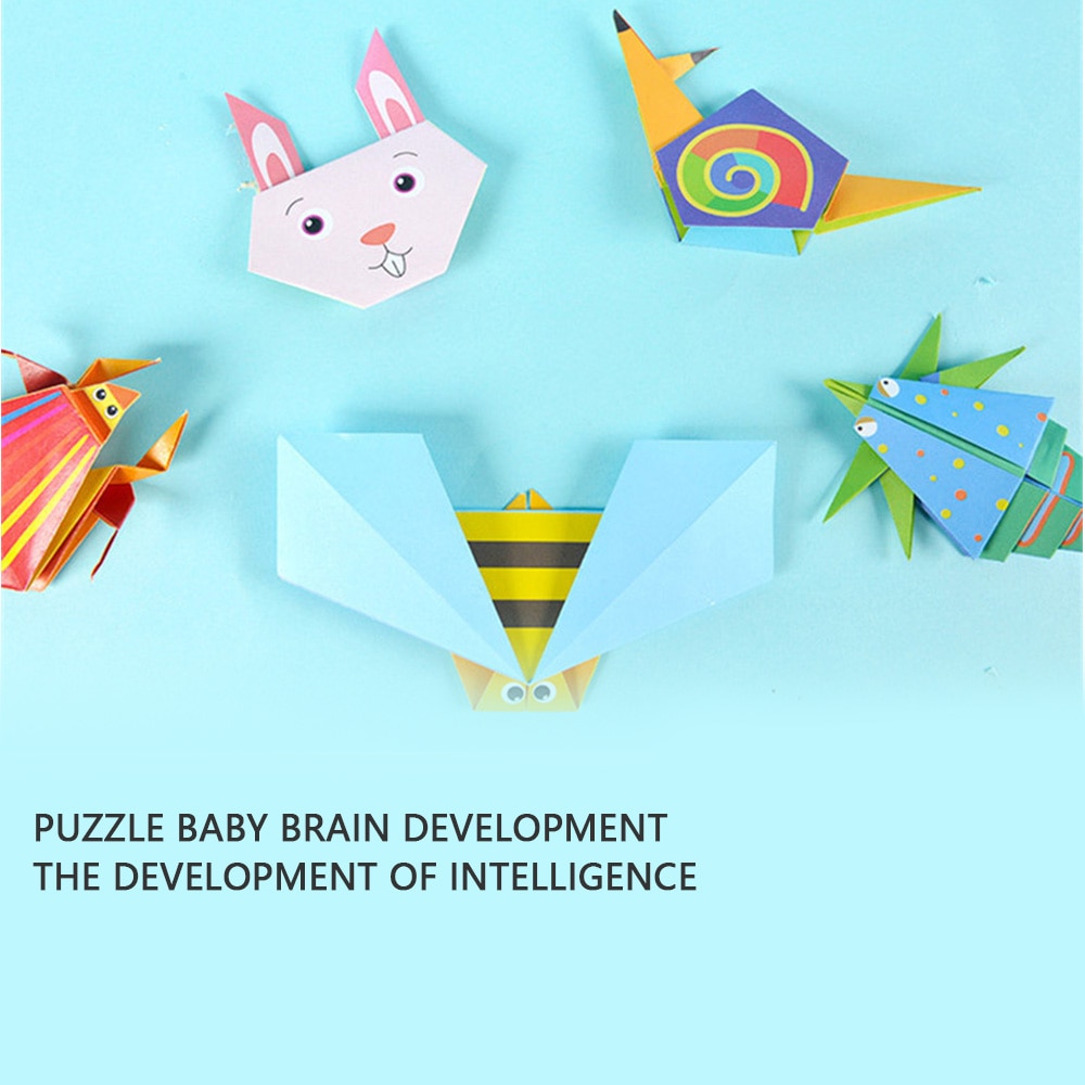 Baby Craft Toys 3D 54Pages Origami Cartoon Animal ... – Grandado