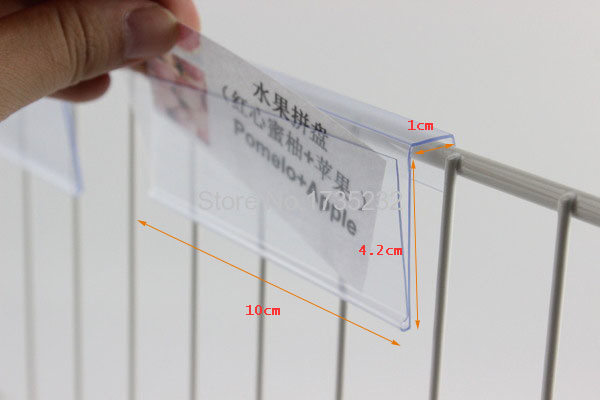 Clear Plastic Label Holders Sign Display Holder Wi... – Vicedeal