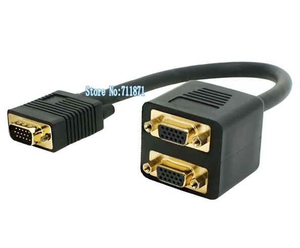 Macho a hembra doble-Línea de Cable VGA d-sub, 15P... – Grandado