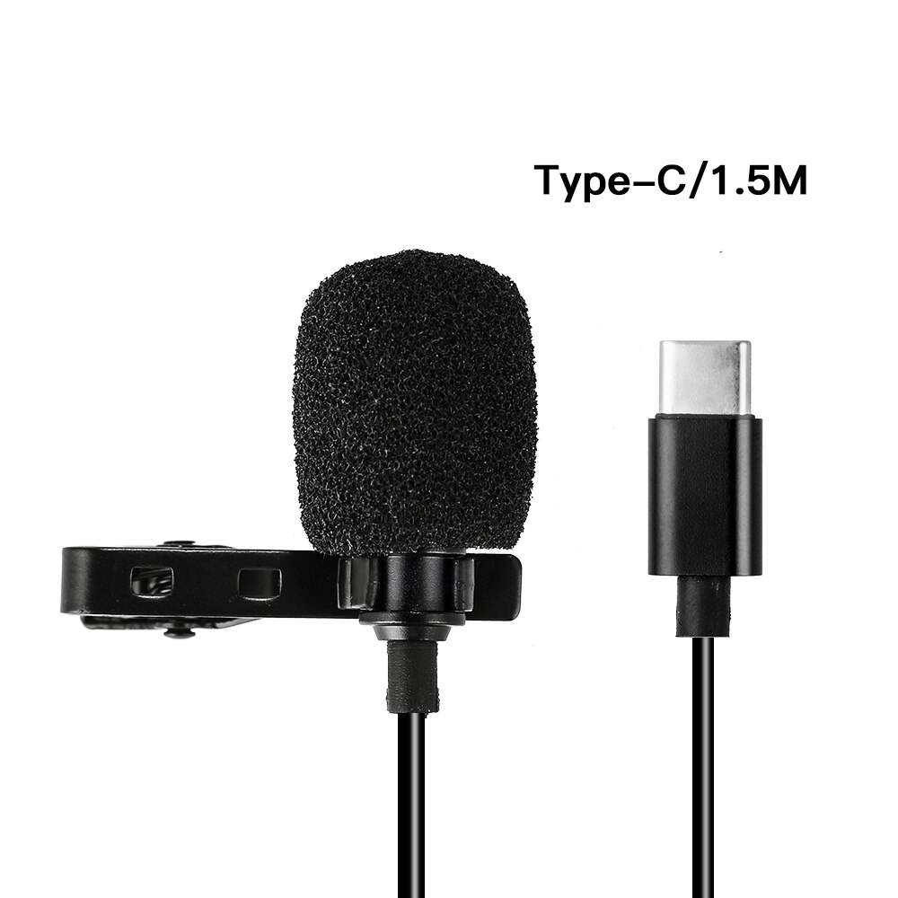 Mini Type C/3.5Mm Clip-On Revers Lavalier Microfoo... – Grandado