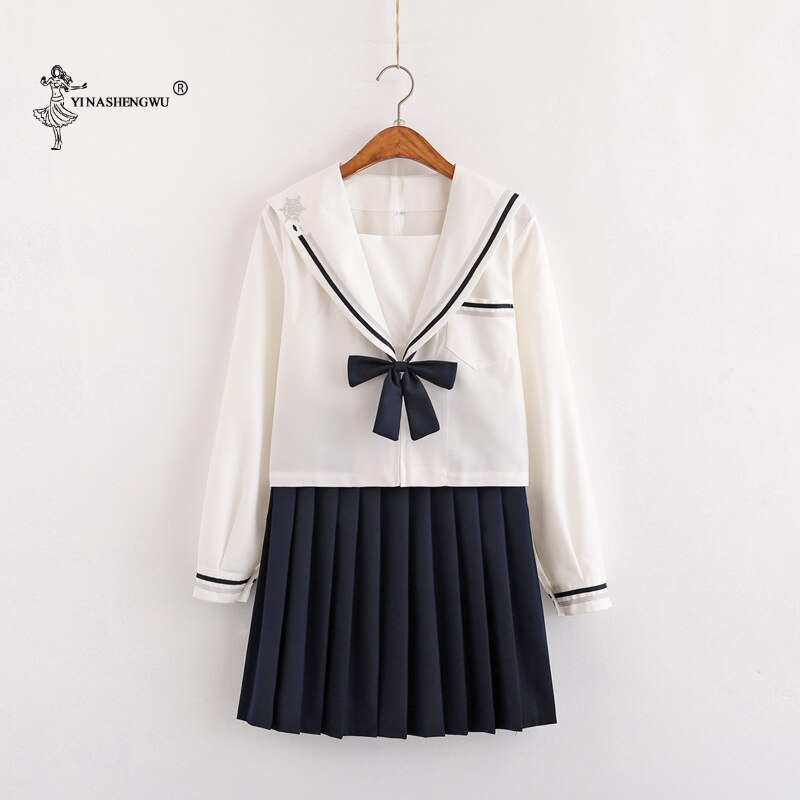 Autumn Summer Japanese School Uniform For Girl Cut... – Grandado