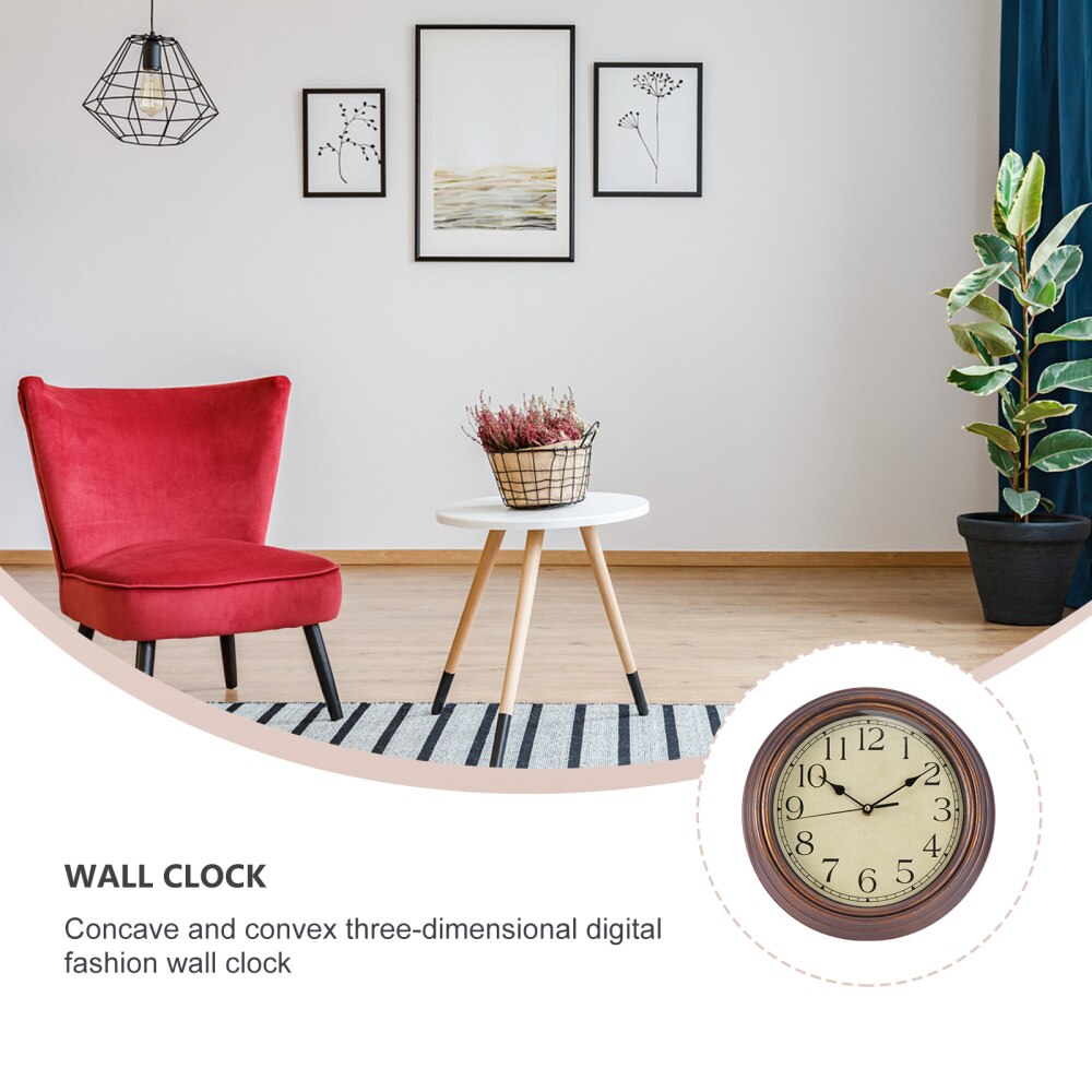 12 Inch Vintage Style Silent Decorative Round Wall... – Vicedeal