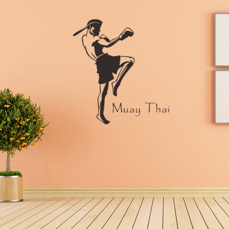 Sports Muay Thai vinyl wall decal home decor livin... – Vicedeal