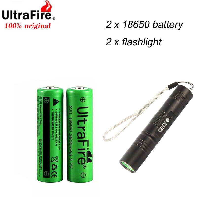 Ultrafire 100% Originele XSL18650 3.7V 2600 MAh186... – Vicedeal