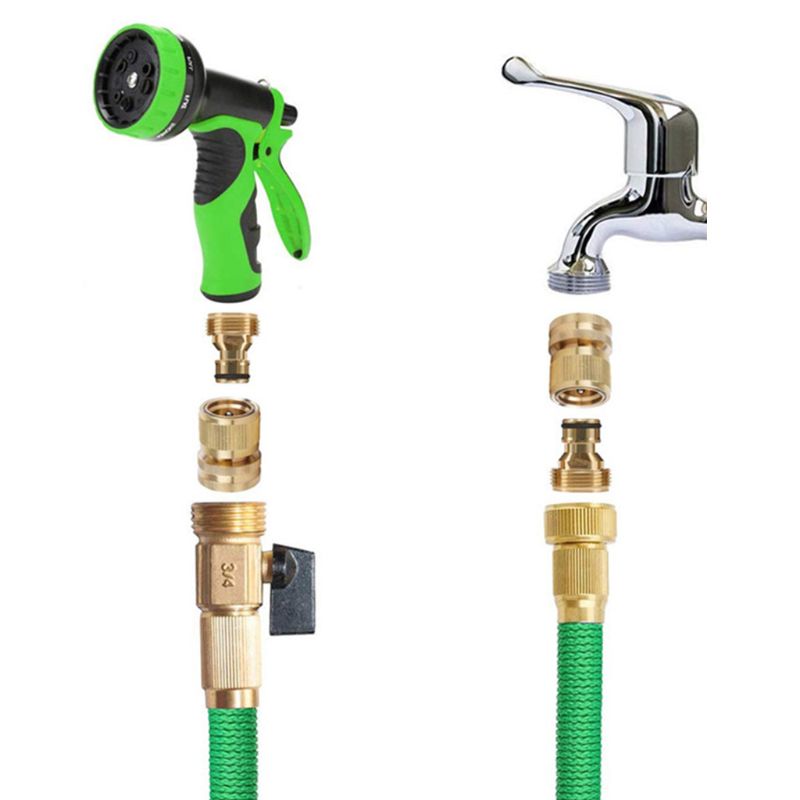 Quick Connect 3/4 inch Hose Connector Brass Easy F... – Grandado