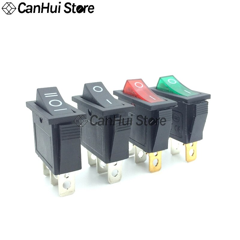 2Pcs KCD3 Rocker Switch ON-OFF-ON 2 / 3 Position 3... – Vicedeal
