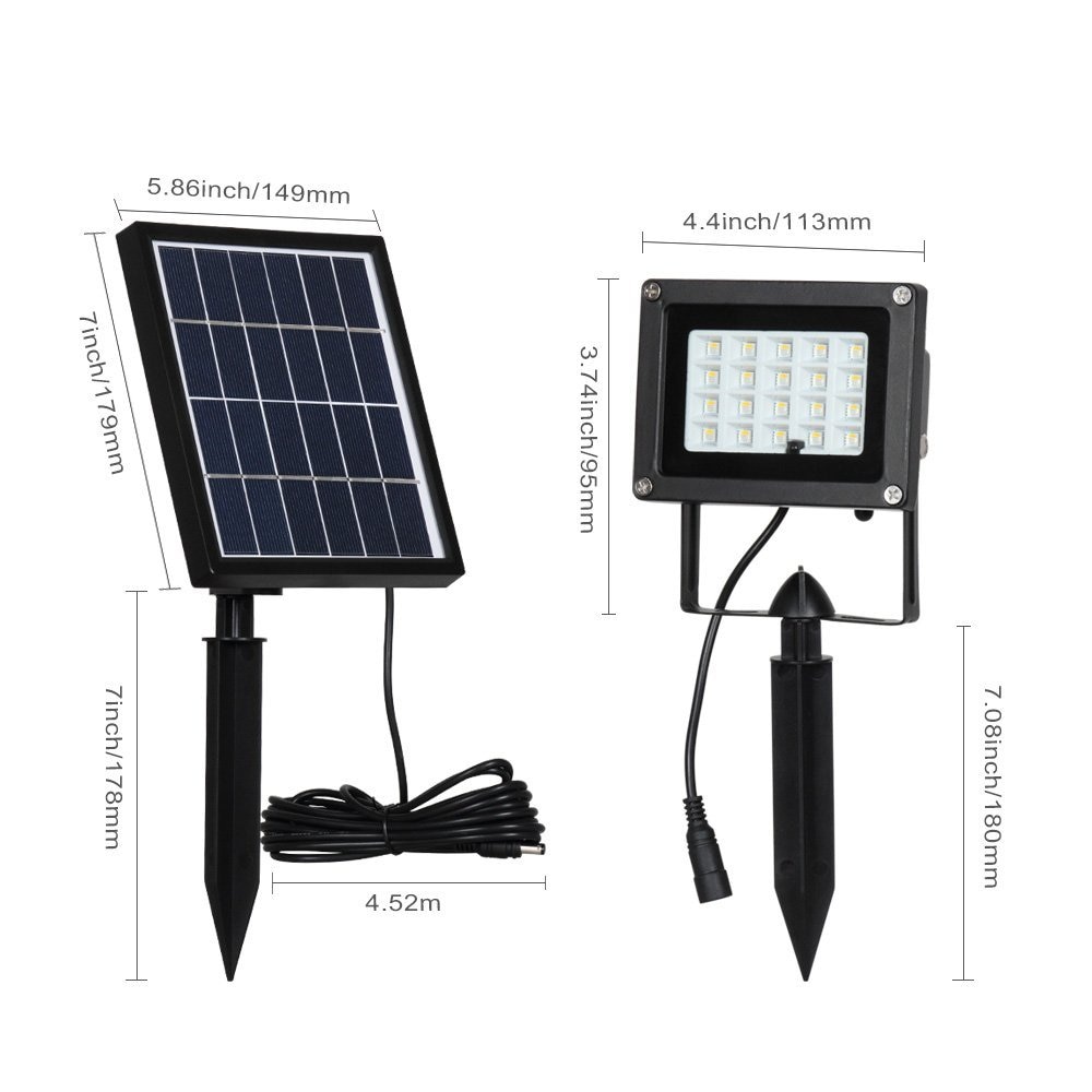 T-SUNRISE LED Flood Light Outdoor Waterdichte Zonn... – Grandado