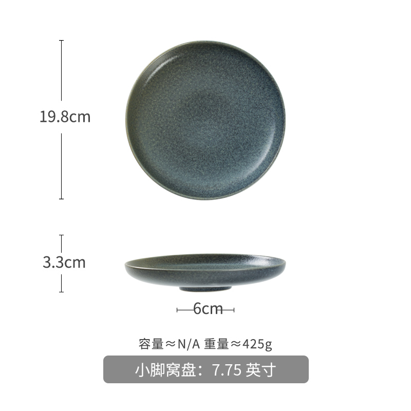 Japanese style vintage ceramic plate green For hom... – Grandado