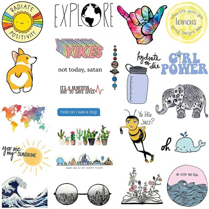 Grote Leuke Stickers 23Pcs Laptop en Water Fles De... – Vicedeal