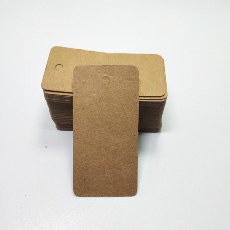 5.4*2.8 cm paper cardboard black/ kraft tags 100PC... – Vicedeal