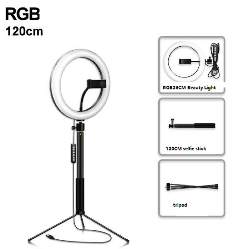 10" Ring Light with 48" Extendable Tripod Stands &... – Grandado