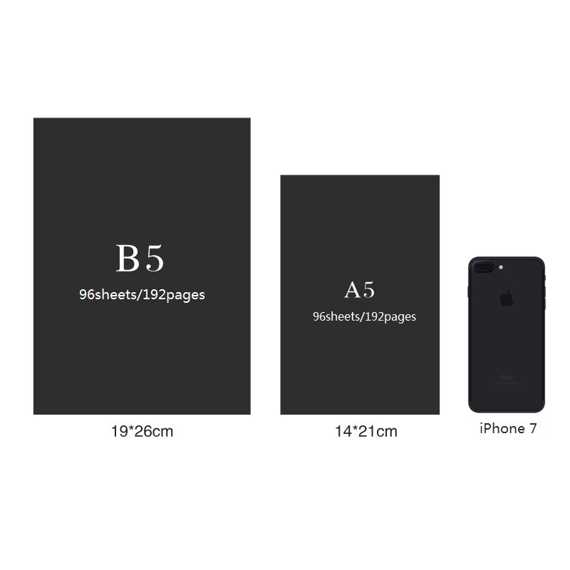 Very Thick B5 A5 Drawing Notebook 96sheets Large B... – Vicedeal
