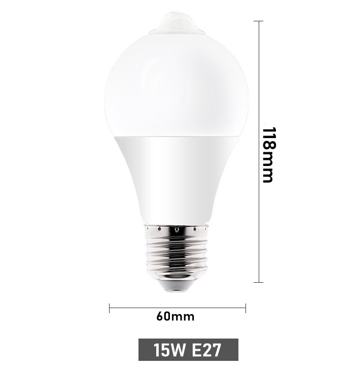 85-265V E27 LED Bewegingssensor LED-lamp 20W 18W 1... – Grandado