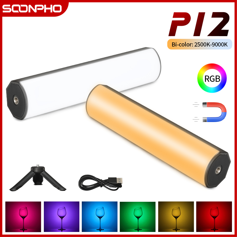 Soonpho P12 Rgb Led 2500K-9000K CRI95 + Handheld Z... – Grandado