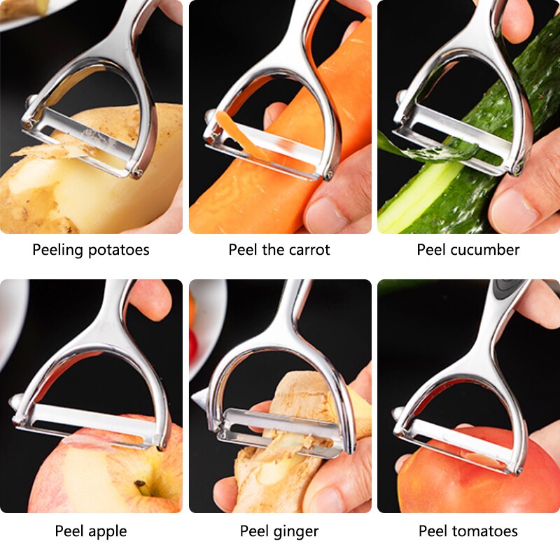 Vegetable Peeler Stainless Steel Fruit Peelers Mul... – Grandado
