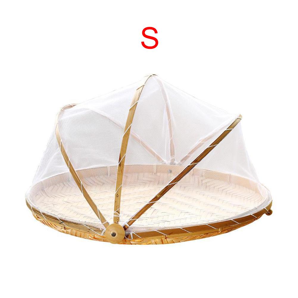Round Food Cover Bamboo Food Serving Tent Basket H... – Vicedeal
