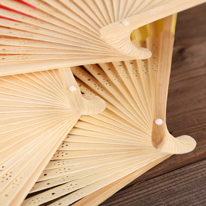 1PC 7 Inch White Paper Fan Empty White Folding Fan... – Grandado