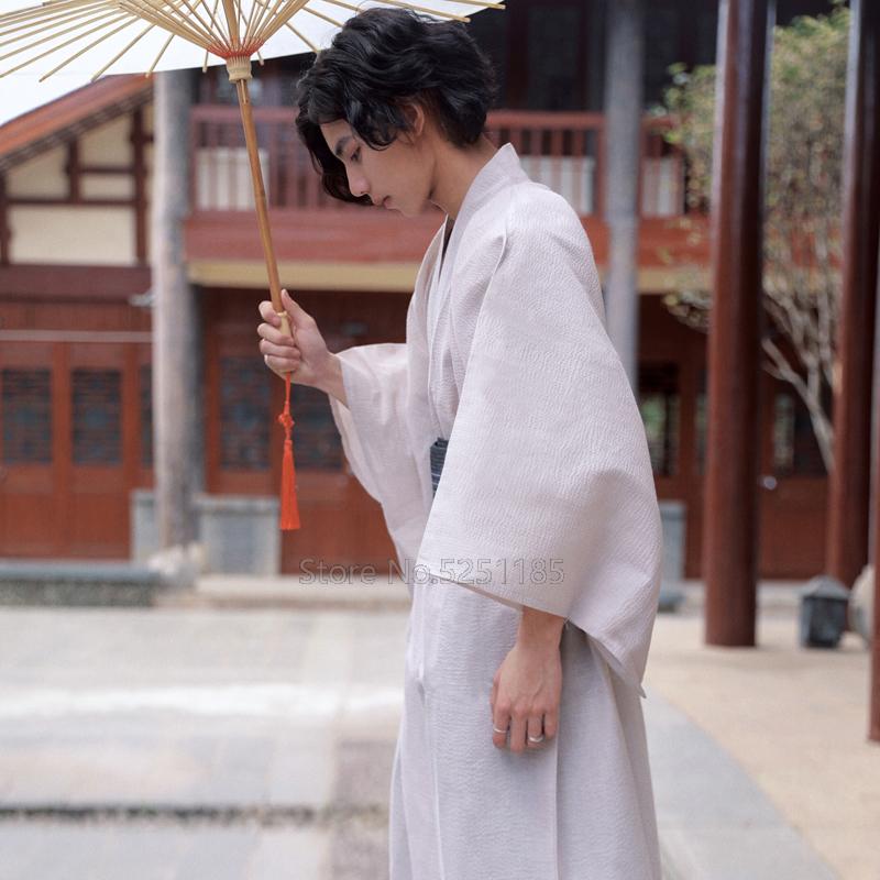 Japanese Traditional Kimono Yukata Men's Samur... – Grandado