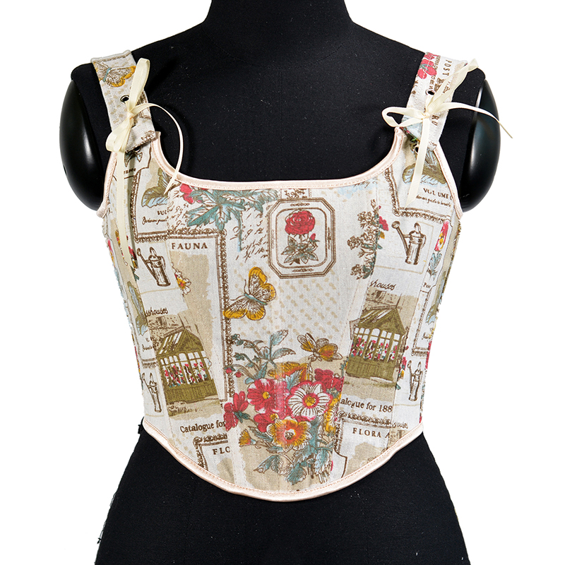 French Style Garden Floral Corset Vest Bustier Cro... – Vicedeal