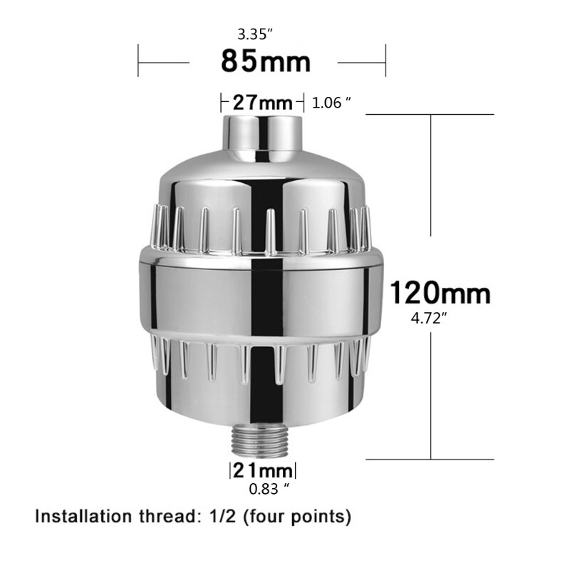 15 Stage Universal 1/2' High Output Shower Filter ... – Grandado