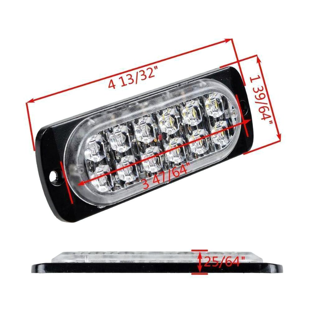 36W 12V Emergency 12 LED Urgent Light Flash Light ... – Grandado