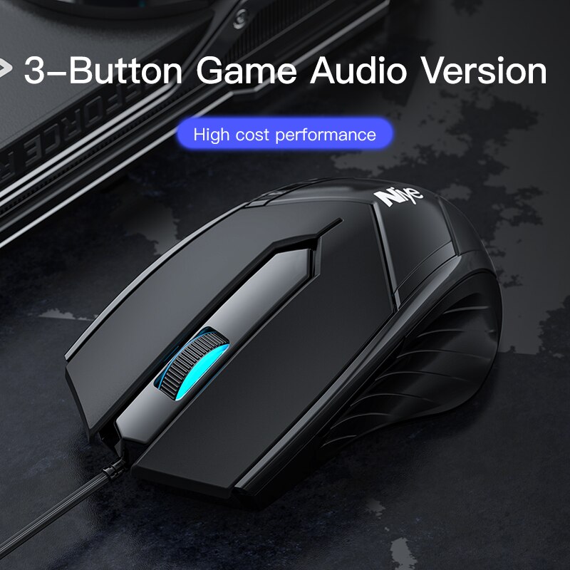 Ergonomische Wired Gaming Maus 6 Taste Stumm Atmen... – Vicedeal