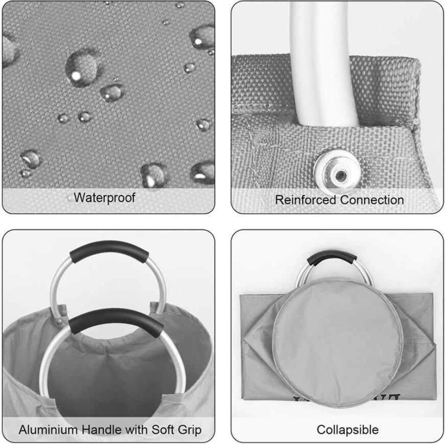 Inklapbare Wasmand Draagbare Oxford Stof Wasmand M... – Grandado