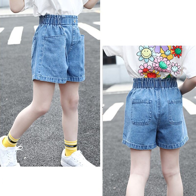 Girls' denim shorts summer clothing 2022 mediu... – Grandado