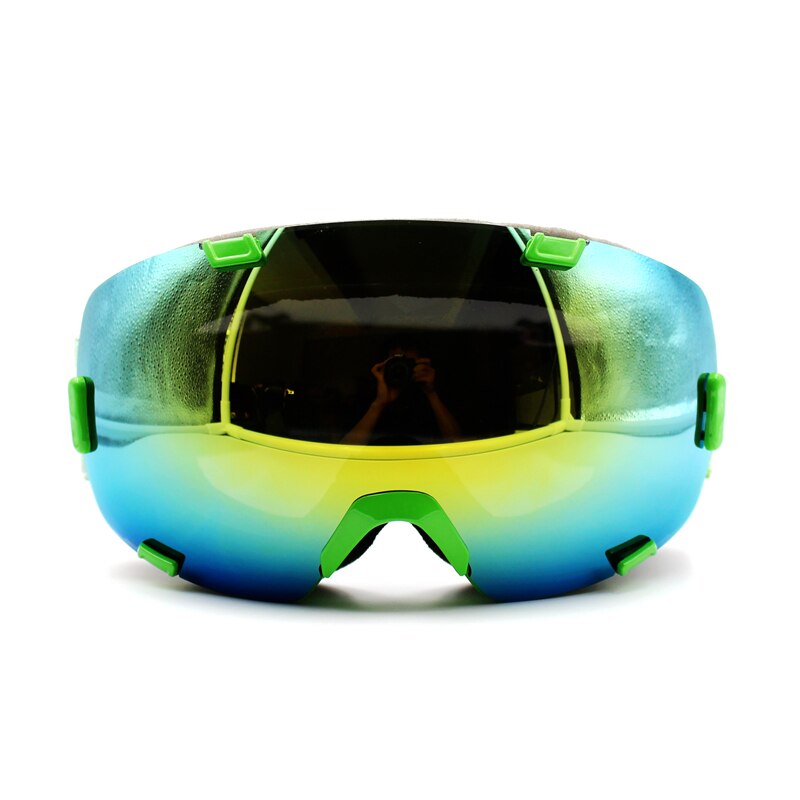 Floral Band Green Frame Brand Ski Goggles UV400 An... – Vicedeal