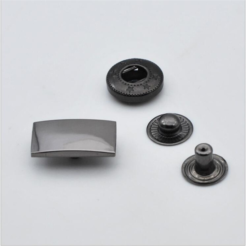 100 Sets Multi-Size Silver Snap Buttons S-Spring S... – Grandado