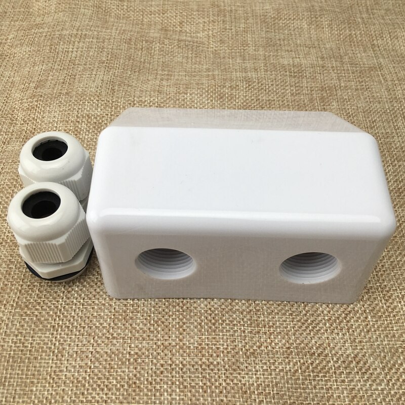White Waterproof Solar Cable Entry Box Plate Doubl... – Grandado