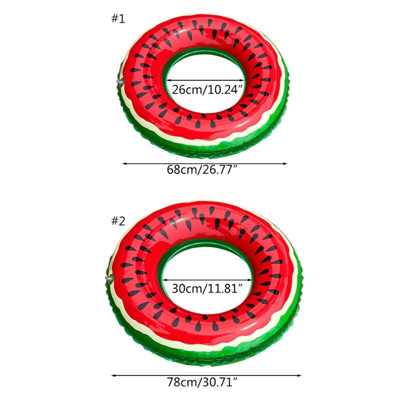 Safely Watermelon Inflatable Swimming Ring Float P... – Grandado