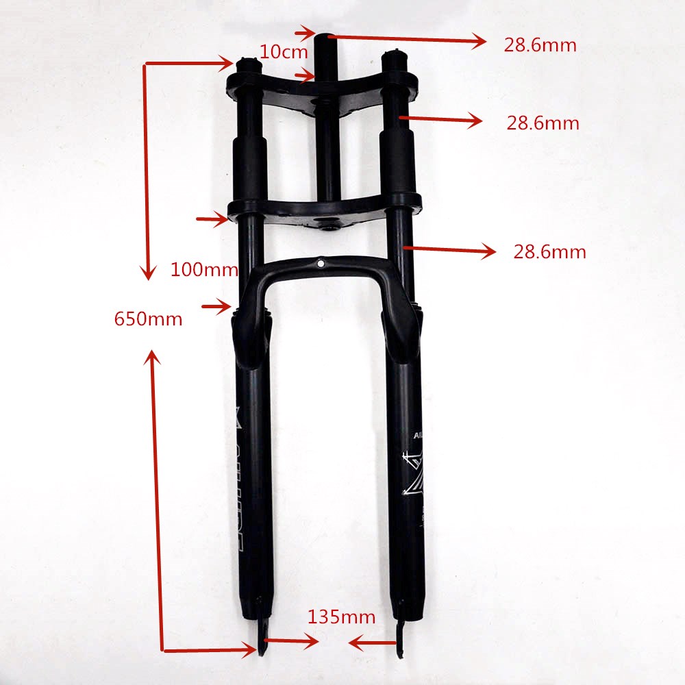 Bicycle Front Snow Fat Fork Disc Brake Triple Crow... – Grandado