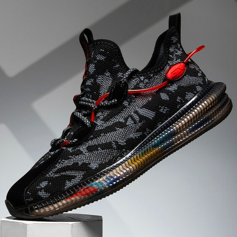 sports casual shoes men's breathable shoes lace-up... – Grandado