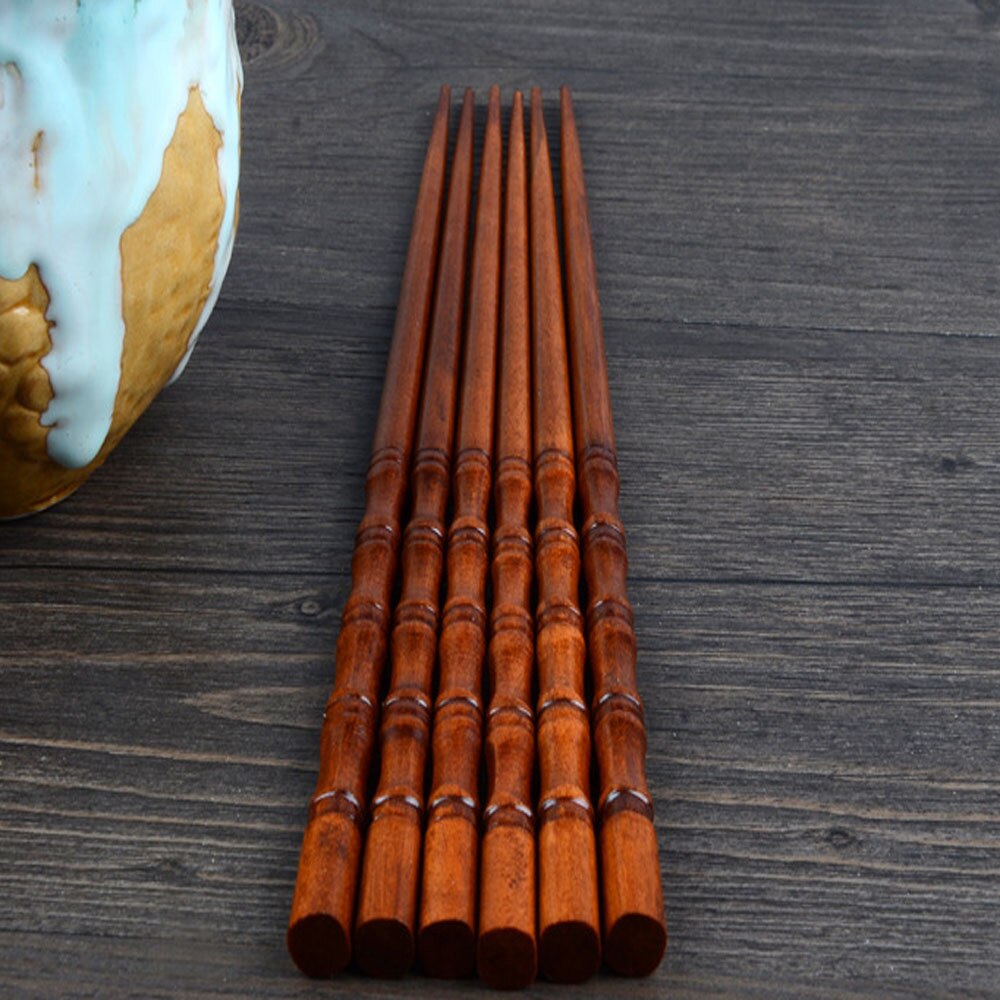 2 Pairs Natural Handmade Wood Chopsticks Value Tab... – Grandado