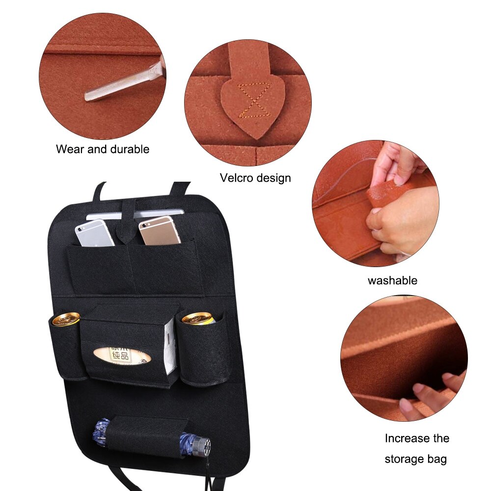 1PC Car Storage Bag Universal Box Back Seat Bag Or... – Vicedeal