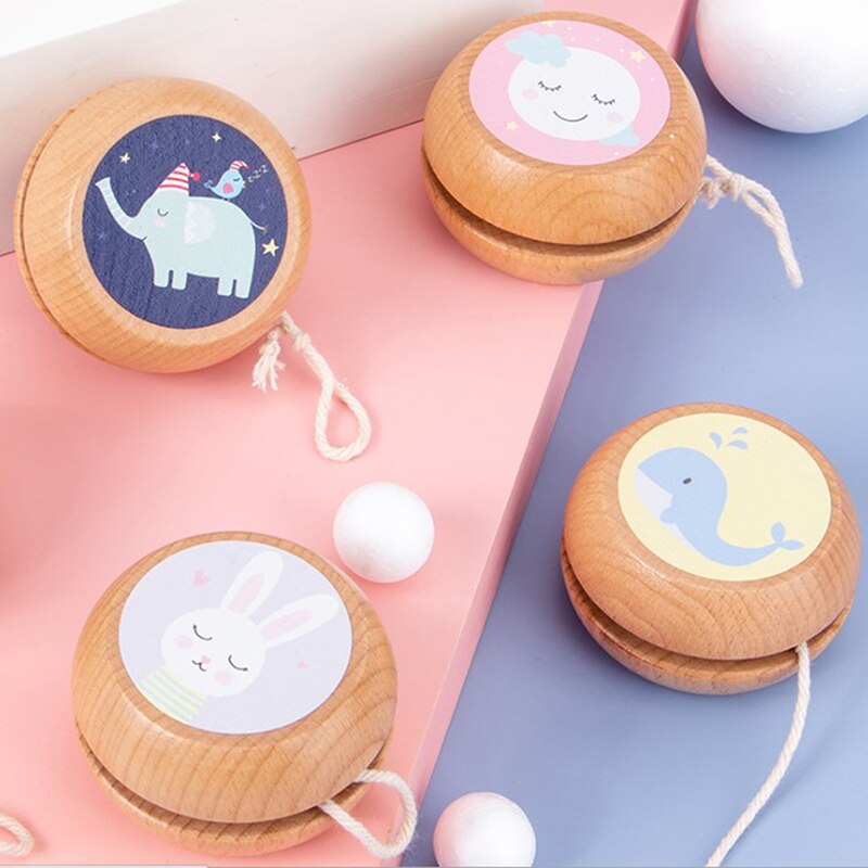 Animal Print Wooden Yoyo Toys Ladybug Toy Kids Yo-... – Vicedeal