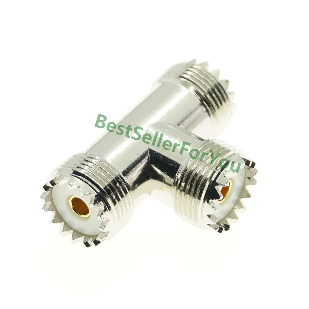 UHF SO239 Female jack to two dual UHF female SO-23... – Grandado