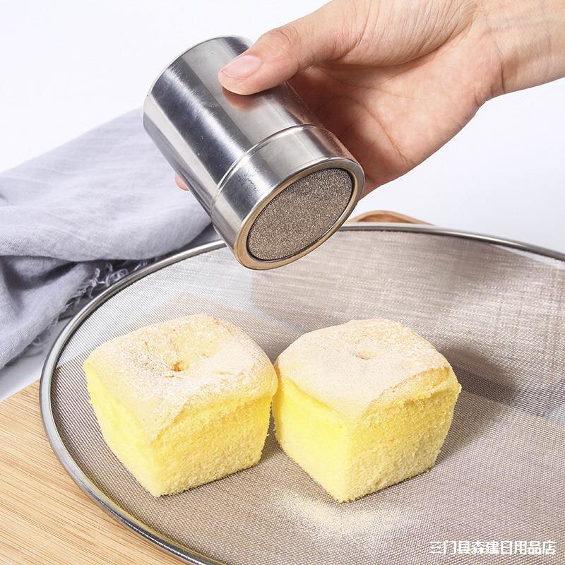 Stainless Steel Powder Sieve Coffee Cocoa Powder S... – Grandado