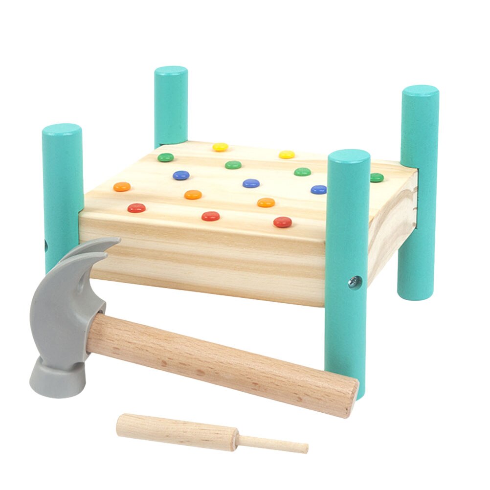 1 Set of Wooden Colorful Nail Platform Toys Color ... – Grandado