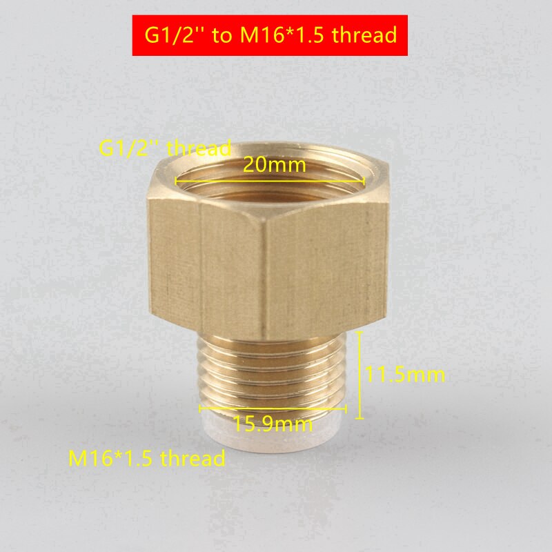 Messing Auto Wasmachine Manometer Adapter G1/2 ... – Grandado