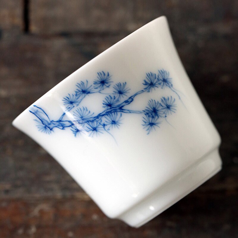 Jade Mud Ceramic Whiteware Hand-Painted Vintage Te... – Grandado