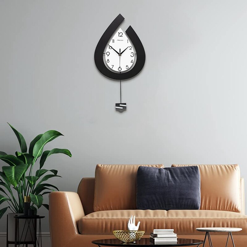 Wall Clock For Living Room Big Pendulum Wall Clock... – Grandado