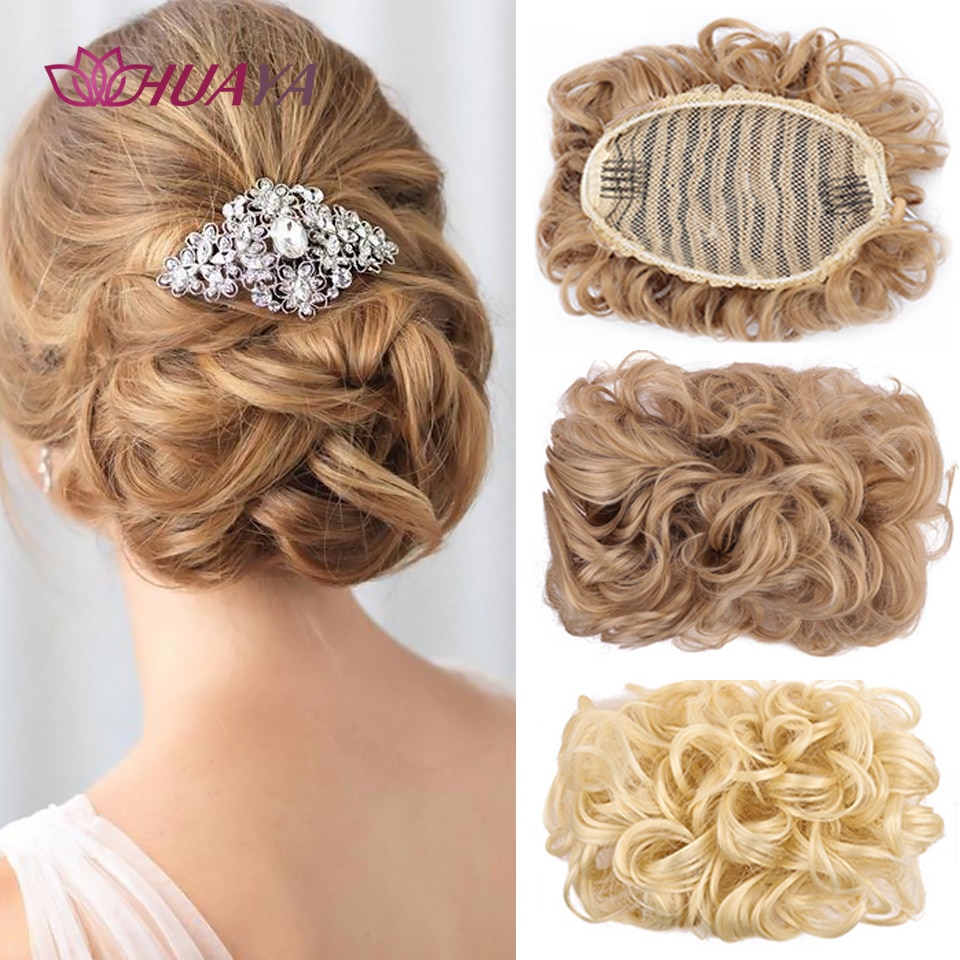 HUAYA Curly Chignon With Elastic Rubber Band Draws... – Vicedeal