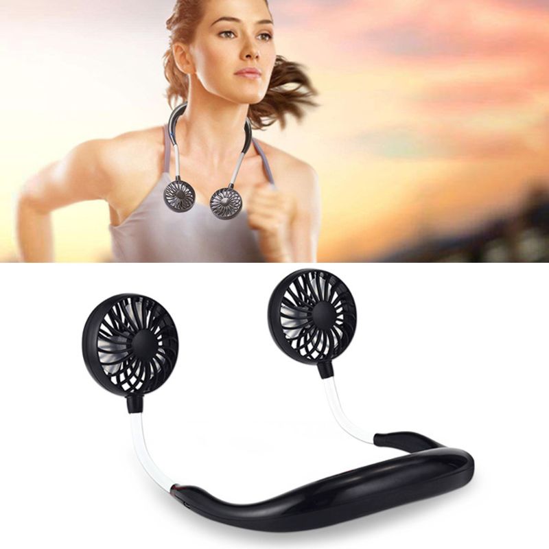 USB Rechargeable 3 Gears Portable Wearable Fan Han... – Vicedeal
