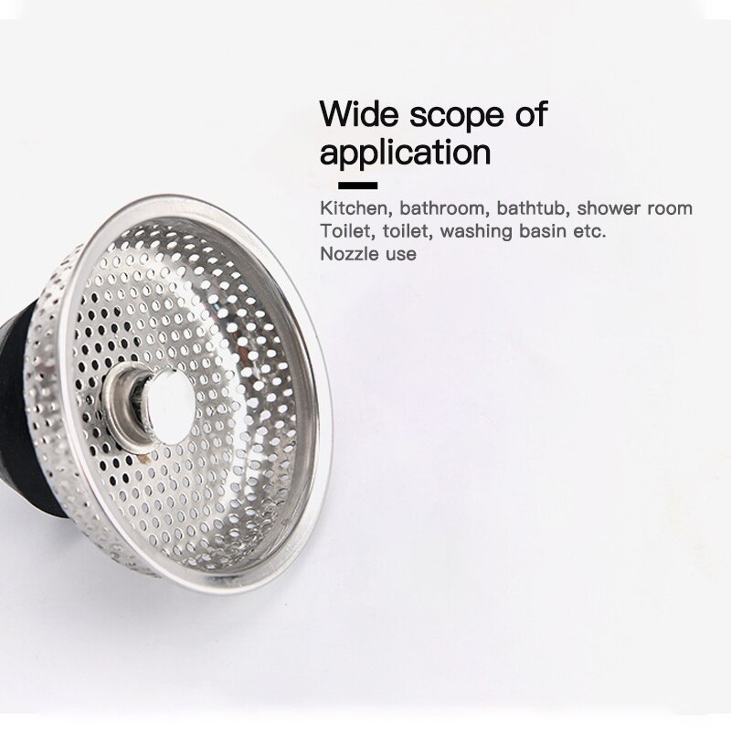 80MM In Diameter Bathroom Sink Strainer Stainless ... – Grandado