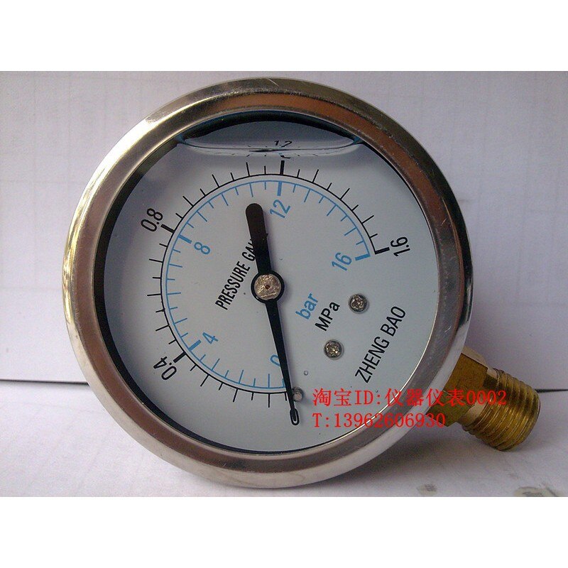 YN60 1.6MPa seismic pressure gauge (full specifica... – Grandado